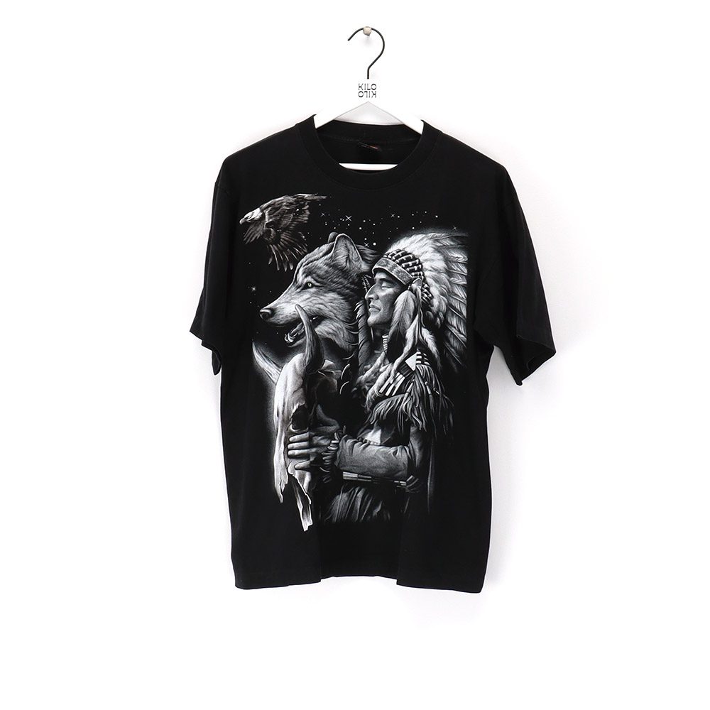 Native American Front And Back T-Shirt - Kilo Kilo Vintage